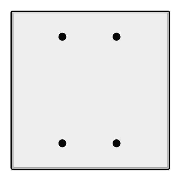 Oversized Jumbo Blank Wallplates