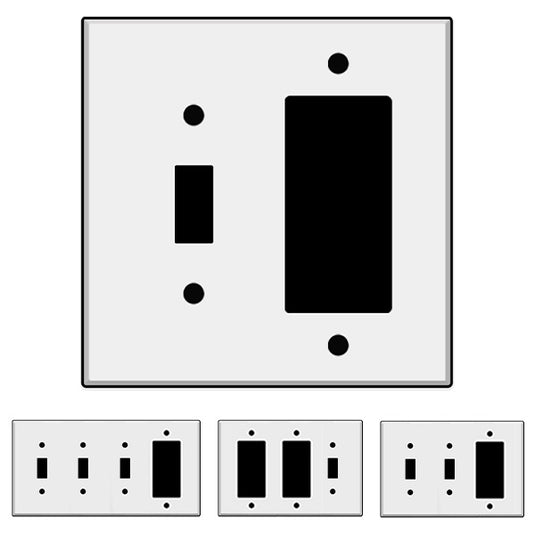 Combination Wall Plates | Toggle, Duplex & Rocker Covers – Wallplate.store